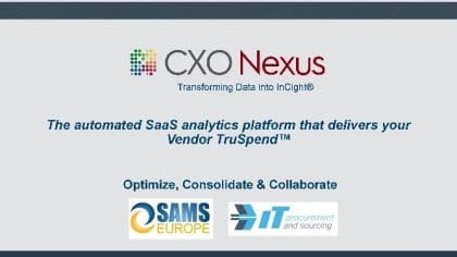 CXO Nexus Works to Reveal Spend InCights for Global Enterpise